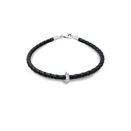 Elli Armband 925 Sterling Silber in Schwarz | Gr.: 18 cm