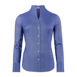 Vincenzo Boretti Bluse leicht tailliert in blau | Gr.: 42
