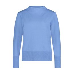 Betty Barclay Strickpullover mit Stehkragen in Azurine | Gr.: 46