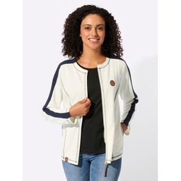 WITT WEIDEN Shirtjacke in ecru-marine | Gr.: 46