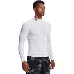 Under Armour Longsleeve "ColdGear Compression Mock" in Wei&szlig; | Gr.: 3XL