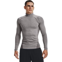 Under Armour Longsleeve "ColdGear Compression Mock" in Grau | Gr.: L