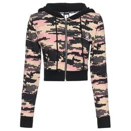 DNGRS Dangerous Zip-Kapuzenpullover in black/pixelcamouflage | Gr.: S