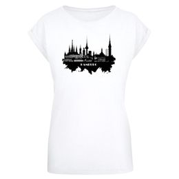 F4NT4STIC T-Shirt Cities Collection - Hamburg skyline in wei&szlig; | Gr.: XXL