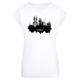 F4NT4STIC T-Shirt Cities Collection - Munich skyline in wei&szlig; | Gr.: S