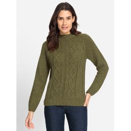 WITT WEIDEN Pullover in schilf-oliv-meliert | Gr.: 40
