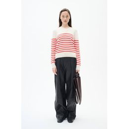Inwear Strickpullover WallisIW Classic fit in Red Stripe | Gr.: M
