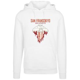 F4NT4STIC Hoodie Big Hero 6 Baymax San Fransokyo Heart in wei&szlig; | Gr.: XL