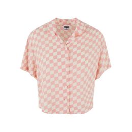 Urban Classics Bluse in Rosa/ Wei&szlig; | Gr.: L