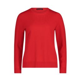 Betty Barclay Basic-Strickpullover mit Rundhalsausschnitt in High Risk Red | Gr.: 42