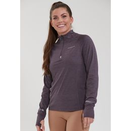 Funktionsshirt Endurance "CANNA V2 PERFORMANCE", Herren, Gr. 40, grau, 88% Polyester, 12% Elasthan, meliert, lang, ohne Ausschnitt, Shirts Funktionsshirt, mit innovativer QUICK DRY Technologie