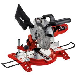 Kapp- und Gehrungss&auml;ge Einhell "TC-MS 2112", rot (rot, schwarz), B:320mm H:295mm L:483mm, S&auml;gemaschinen, 1400 W, 5000 U/min, Tischverl&auml;ngerungen