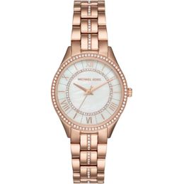 Quarzuhr Michael Kors "LAURYN", gold (roségoldfarben), Armbanduhren, Damen, Quarzuhr, Armbanduhr, Damenuhr, analog, Edelstahlarmband