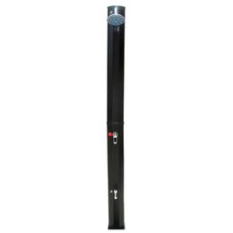 Solardusche MY POOL BWT "Silver", schwarz, B:39cm H:215cm, Kunststoff, Outdoorduschen, 215 cm H&ouml;he, 35 l Tank, integrierte Fu&szlig;brause