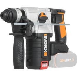 Akku-Bohrhammer WORX "NITRO WX380.9", bunt (schwarz, orange), B:8,6mm H:20,4mm L:31,4mm, Bohrmaschinen, 3-IN-1, bürstenloser Motor, 2,2J Schlagenergie, ohne Akku & Ladegerät