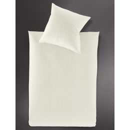 Bettw&auml;sche Irisette "Lumen 8129", beige (natur), B/L: 155cm x 220cm, 1 Stk., 1 Stk., Interlock-Jersey, B/L: 80cm x 80cm, 2 Stk., Interlock-Jersey, Obermaterial: 100% Baumwolle, Bettw&auml;sche, Bettw&auml;sche, hochwertig und traumhaft weich