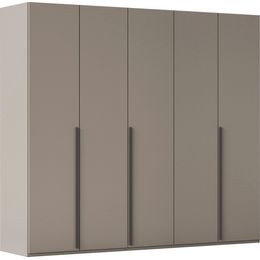 Drehtürenschrank Rauch "Kleiderschrank Schrank Garderobe Wäscheschrank BESTSELLER MONTCLAR", fango, griffe graphit, B:251cm H:223cm T:60cm, Holzwerkstoff, Schränke
