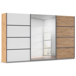 Kleiderschrank Rauch "Schwebetürenschrank OTTO´s Choice Garderobe Schrank TOP ANGEBOT Avola", beige (natur), B:360cm H:210cm T:62cm, Holzwerkstoff, Schränke, mit eleganten Zierleisten in Chrom, Schwarz oder Weiß MADE IN GERMANY