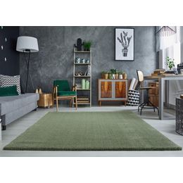 Hochflor-Teppich OCI DIE TEPPICHMARKE "Soft Dream, auch als L&auml;ufer erh&auml;ltlich", gr&uuml;n (olivgr&uuml;n), B:120cm H:30mm L:170cm, Kunstfaser, Teppiche, besonders weich durch Microfaser, Wohnzimmer