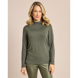 Judith Williams Schimmer-Shirt mit Stehkragen