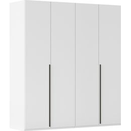 Drehtürenschrank Rauch "Kleiderschrank Schrank Garderobe Wäscheschrank BESTSELLER MONTCLAR", alpinweiß, griffe graphit, B:201cm H:223cm T:60cm, Holzwerkstoff, Schränke