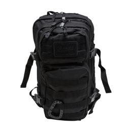 Rucksack Brandit "Brandit US Assault Pack Medium", Damen, Gr. onesize, schwarz, Polyester, Rucksäcke