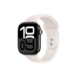 Apple Watch Series 10 (2024) GPS + Cellular 46 mm - Aluminium Diamantschwarz - Sportarmband Polarstern