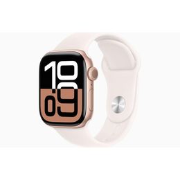 Apple Watch Series 10 (2024) GPS 42 mm - Aluminium Roségold - Sportarmband Polarstern