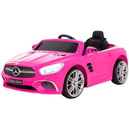 Elektro-Kinderauto Jamara "Ride-on Mercedes-Benz SL 400", pink, Elektro-Kinderfahrzeuge, KinderB:64cm H:46cm T:108cm, Kunststoff, B:64cm H:46cm T:108cm