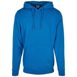 Sweatshirt Urban Classics "Urban Classics Herren Basic Terry Hoody", Herren, Gr. M, sportyblau, 65% Baumwolle, 35% Polyester, unifarben, Sweatshirts