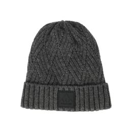 Beanie WHISTLER "Fjord", Herren, grau (dunkelgrau), 100% Synthetik, unifarben, Mützen, aus atmungsaktivem Strick