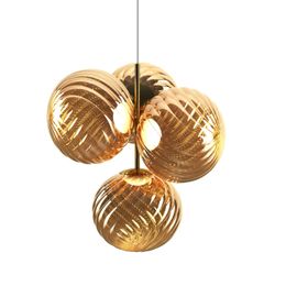 Tom Dixon Whirl Chandelier Small LED Gold