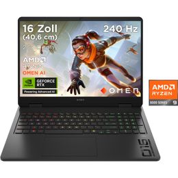 HP Gaming-Notebook "Omen 16-ap0095ng", schwarz (shadow schwarz), 32 GB RAM 1.000 GB SSD, Ryzen 9, Windows 11 Home, Notebooks
