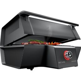 Tischgrill Severin "SEVO GT PG 8106", schwarz, B:57cm H:32cm T:54cm, Kontaktgrill_Standgrill_Tischgrill_Teppanyakigrill, BoostZone - 500C für perfekte Brandings, integrierten Kernthermometer