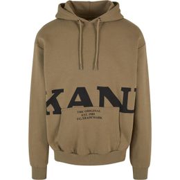 Kapuzensweatshirt Karl Kani "Karl Kani Herren KM241-035-2 Karl Kani Retro OS Hoodie", Herren, Gr. M, olive, 80% Baumwolle, 20% Polyester, unifarben, Sweatshirts