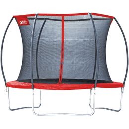 Gartentrampolin BEST Sporting "57140 Superstar Red", rot (schwarz, rot), Trampoline, Kinder, B/L/T: 305cm x 255cm x 305cm, mit Netz