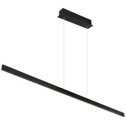 Globo LIGHTING LED-Hängeleuchte "DENTSY", schwarz, 1, H: 120cm, 1 Stk., Leuchten, Höhenverstellbar, Stufenloser Touchdimmer, Touch Ein/Aus, Esszimmer