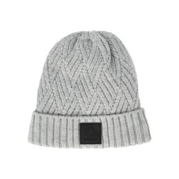 Beanie WHISTLER "Fjord", Herren, grau (hellgrau), 100% Synthetik, unifarben, Mützen, aus atmungsaktivem Strick
