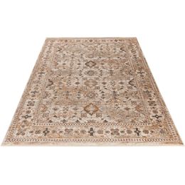 Teppich Obsession "My Laos 465", beige, B:80cm H:9mm L:150cm, Polyester, Teppiche, Teppich, orientalisches Design, mit Fransen, Wohnzimmer, auch als L&auml;ufer