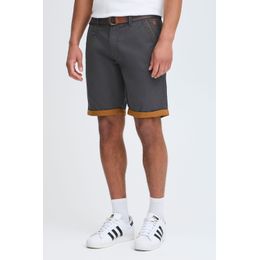 Chinoshorts Blend "BHNeji", Herren, Gr. XXL, US-Größen, india ink, Web, 100% Baumwolle, unifarben, regular fit kurz, Hosen Chinoshorts, Chino Shorts mit umgeschlagenen Hosenbeinen in Kontrastfarbe