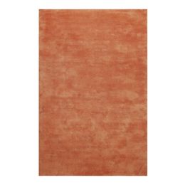 Teppich HOMIE LIVING "Sienna", orange, B:80cm H:20mm L:150cm, Polyester, Teppiche, Teppich, Hochflor, Microfaser, uni, weich & kuschelig, Wohnzimmer, Schlafzimmer