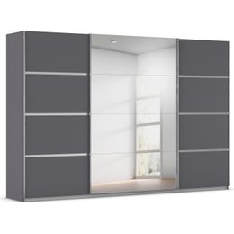 Kleiderschrank Rauch "Schwebetürenschrank OTTO´s Choice Garderobe Schrank TOP ANGEBOT Avola", grau (graumetallic, leisten chrom), B:315cm H:210cm T:62cm, Holzwerkstoff, Schränke, Kleiderschrank, mit eleganten Zierleisten in Chrom, Schwarz oder Weiß MADE IN GERMANY