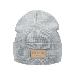 Beanie BULA "Travel", Herren, grau (hellgrau), 60% Polyacryl, 30% Polyester, 10% Polyester, unifarben, Mützen Beanie, in tollem Street-Style