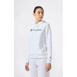 Kapuzensweatshirt Champion, Damen, Gr. M (40), weiß (wht, ns), Obermaterial: 55% Baumwolle, 45% Polyester, Sweatshirts