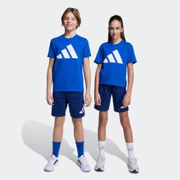 Trainingsanzug adidas Sportswear "J BL T-SET", Jungen, Gr. 152, blau (royal blau, wei&szlig;), Obermaterial: 100% Baumwolle. Obermaterial Hose: 70% Baumwolle, 30% Polyester, Sportanz&uuml;ge Trainingsanzug