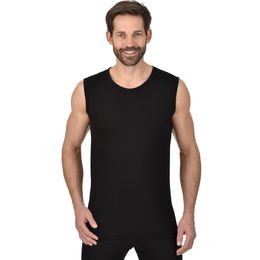 Unterhemd TRIGEMA "TRIGEMA Tr&auml;gershirt aus Merinowolle", Herren, Gr. L, 1 Stk., US-Gr&ouml;&szlig;en, schwarz, 80% Wolle (Merinowolle), 20% Polyamid, Unterhemden Unterhemd