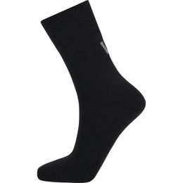 Socken WHISTLER "Zappa", Herren, Gr. 39/42, schwarz, 51% Wolle, 29% Polyacryl, 18% Polyester, 2% Elasthan, unifarben, Socken Socken, aus atmungsaktivem Material