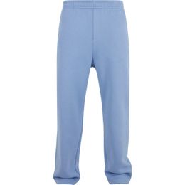Jogginghose Urban Classics "Urban Classics Fluffy Trackpants", Herren, Gr. XXL, US-Gr&ouml;&szlig;en, powderblau, 70% Baumwolle, 30% Polyester, unifarben, loose fit, Hosen Jogginghose