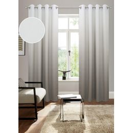 Verdunkelungsvorhang Bruno Banani "Clemton" Gr. 3, beige, B:130cm H:225cm, Polyester, Polyester, Gardinen, Verdunkelung, Schutz, Privatsph&auml;re, blickdichter Vorhang