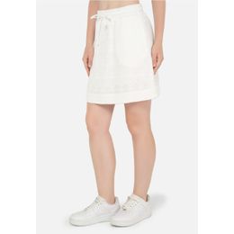 Sommerrock FRESHLIONS "Sumi", Damen, Gr. M, wei&szlig;, 100% Baumwolle, kurz, R&ouml;cke, im schlichten Design